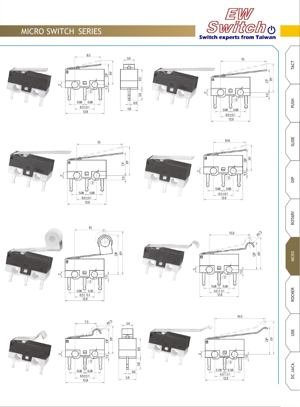 Small Micro Switch - EnRwey Co., Ltd.
